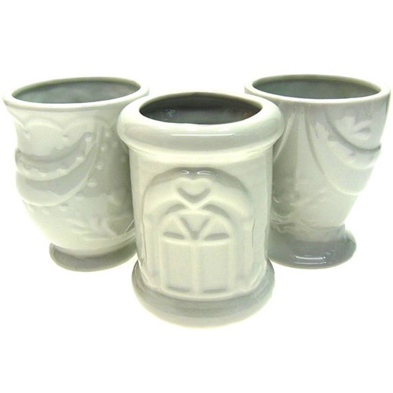 Ceramic Vase And Pen Holder Set 9 PCS - al3aby