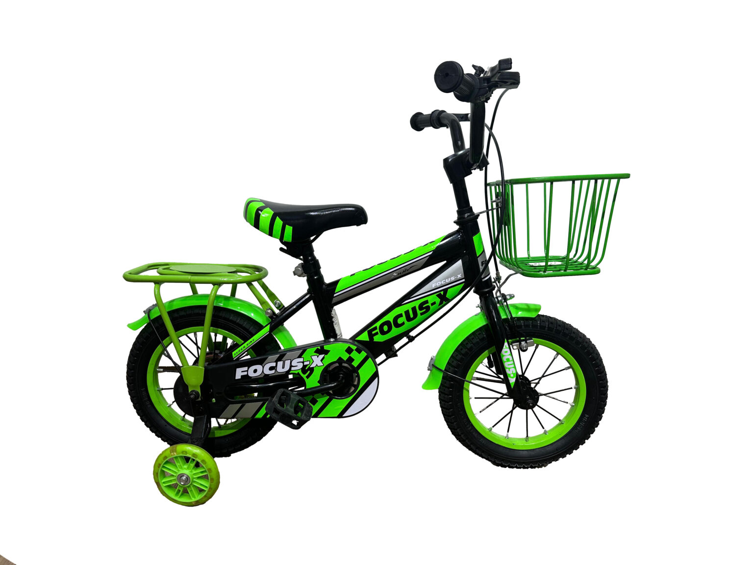 FOCUS X Kids Bicycle 12-Inch with Training Wheels - al3aby